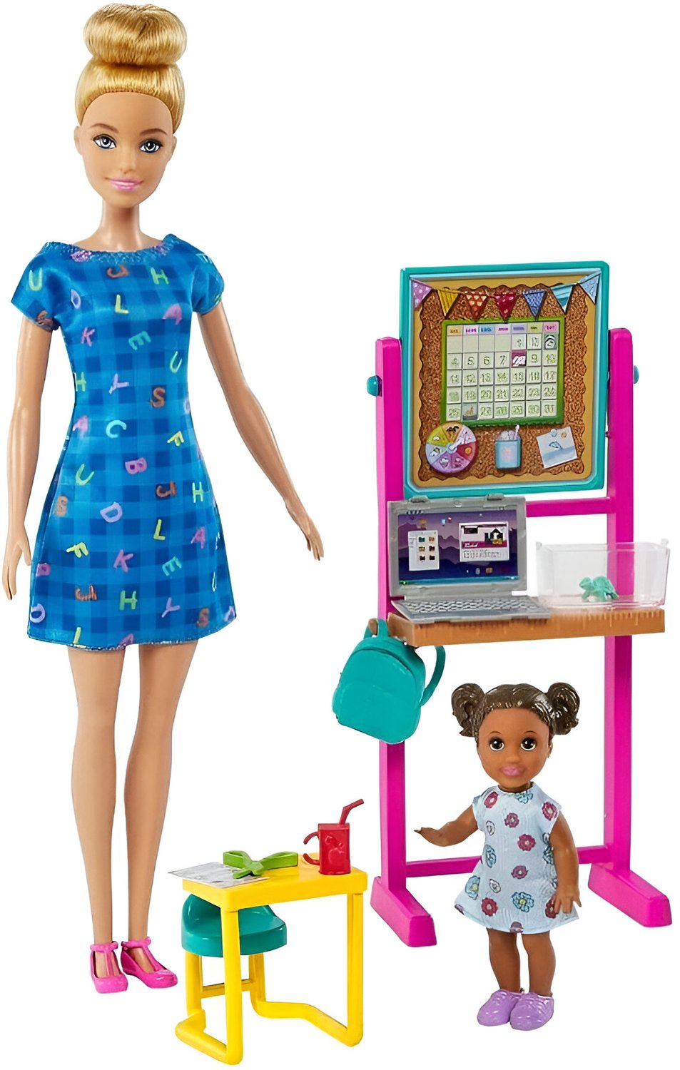 Boneca Barbie Profissões Professora Loira Mattel - Festa Prática Brinquedos