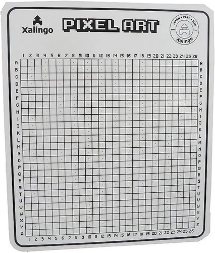 Quadro Para Colorir Pixel Art - Festa Prática Brinquedos